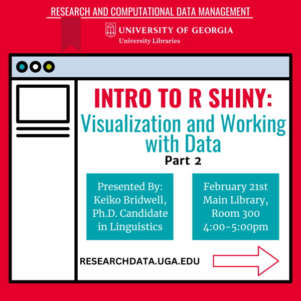 Intro to R Shiny for Visualization and Working with Data, Part 2 | UGA Libraries
